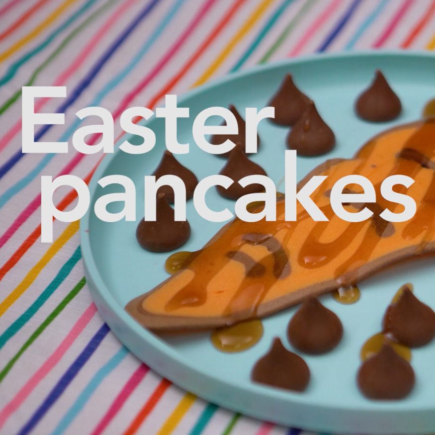 Easter Pancake Art | Easter Eggs, Carrot, and Bunny Pancakes – Whiskware